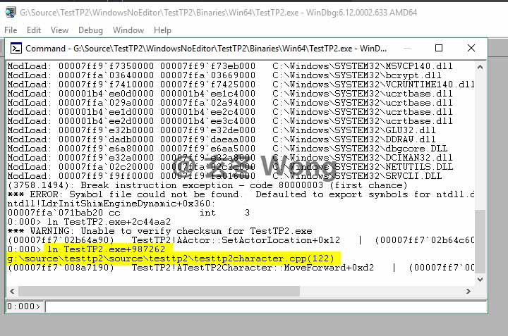 [C++]Address source line from crash callstack using binary